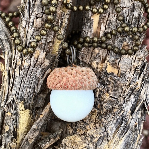 Hand Crafted | Jewelry | Vintage Antique Marble Acorn Pendant Necklace ...